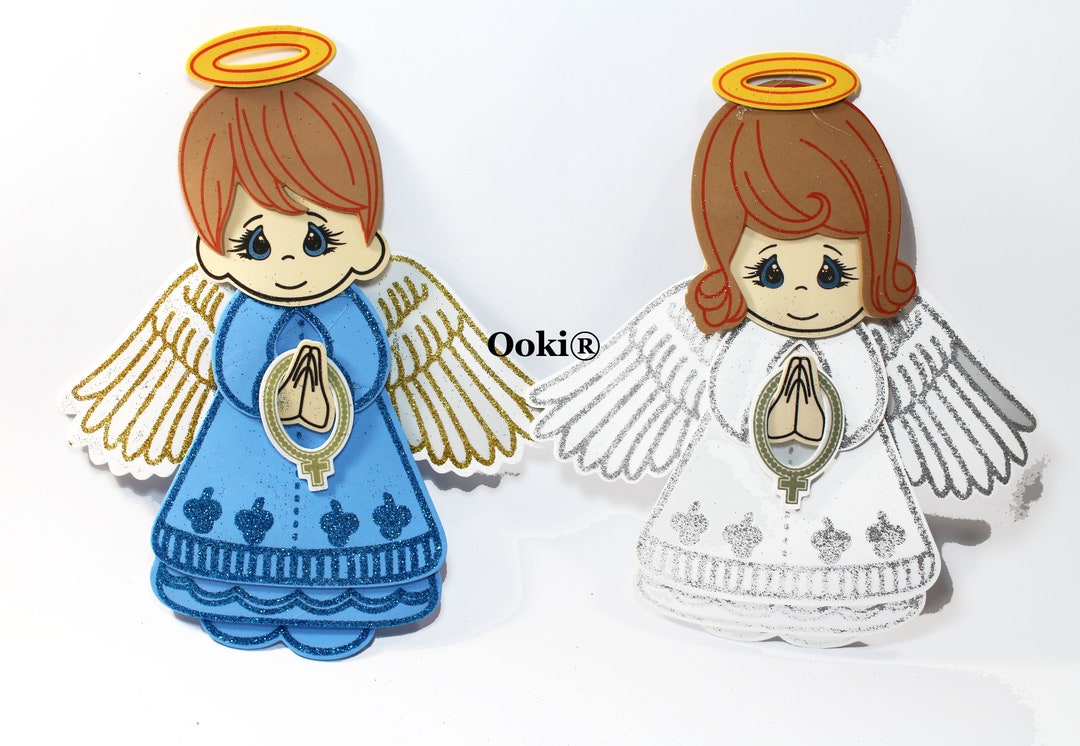 10pc Mi Bautizo Angel Boy Girl With Halo Foam Decor Baptism Sign ...