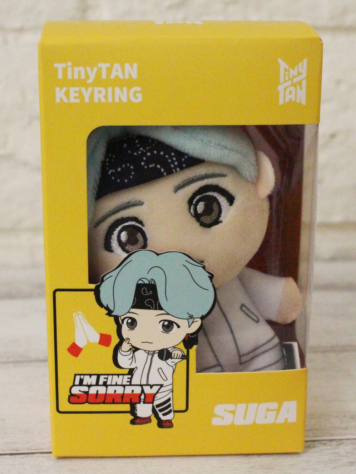 BTS Tinytan Plush Doll Keychain Key Ring Cute Suga J-hope | Etsy