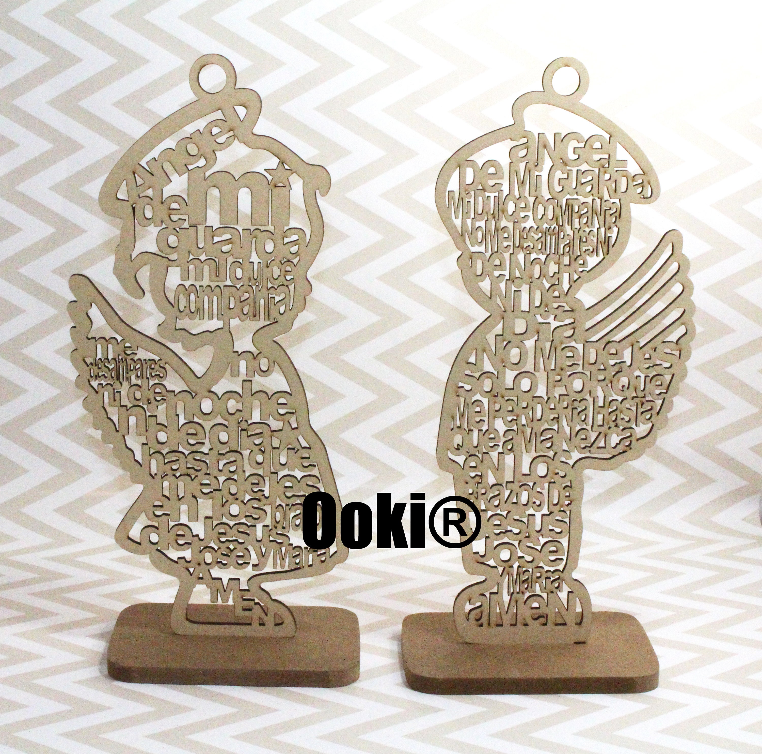 12 Guardian Angel Boy Girl Cross Wood Stand Laser Cutout | Etsy