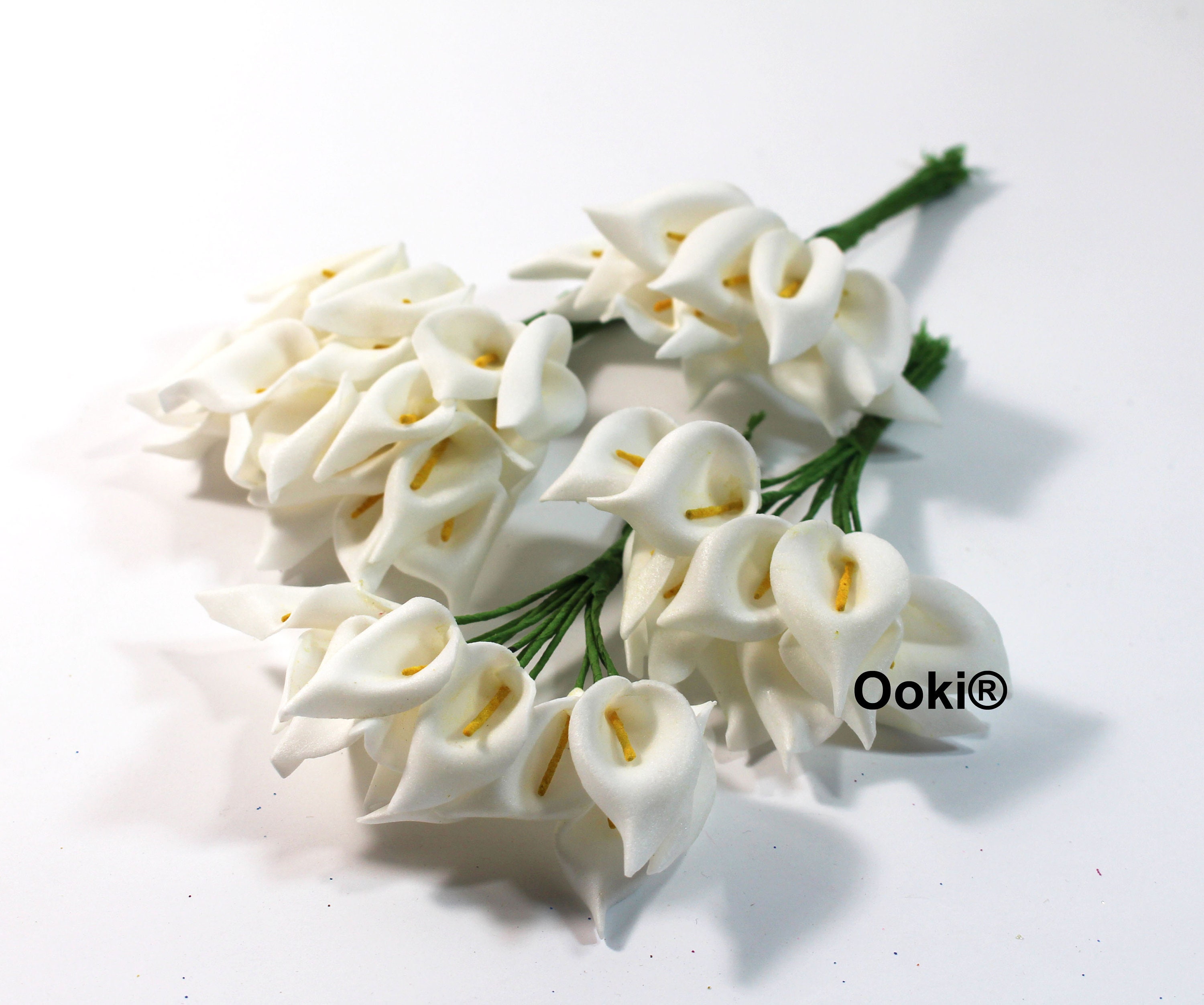 144 Artificial Mini Calla Lily Flower Heads Fake Floral | Etsy