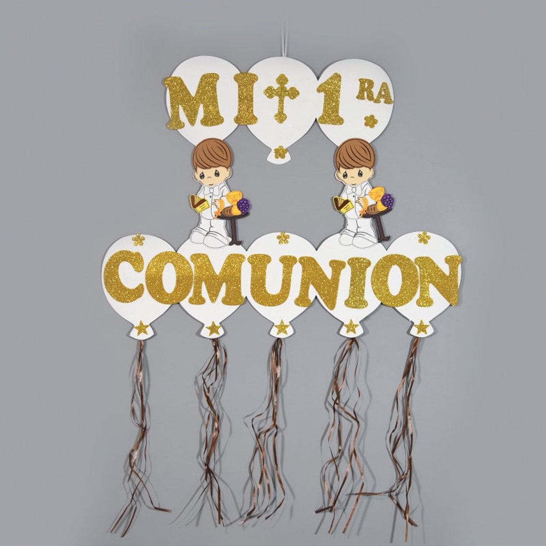 Gold Mi Comunion Boy Prayer Cup Berry Jumbo EVA Craft Foam Wall Decor ...