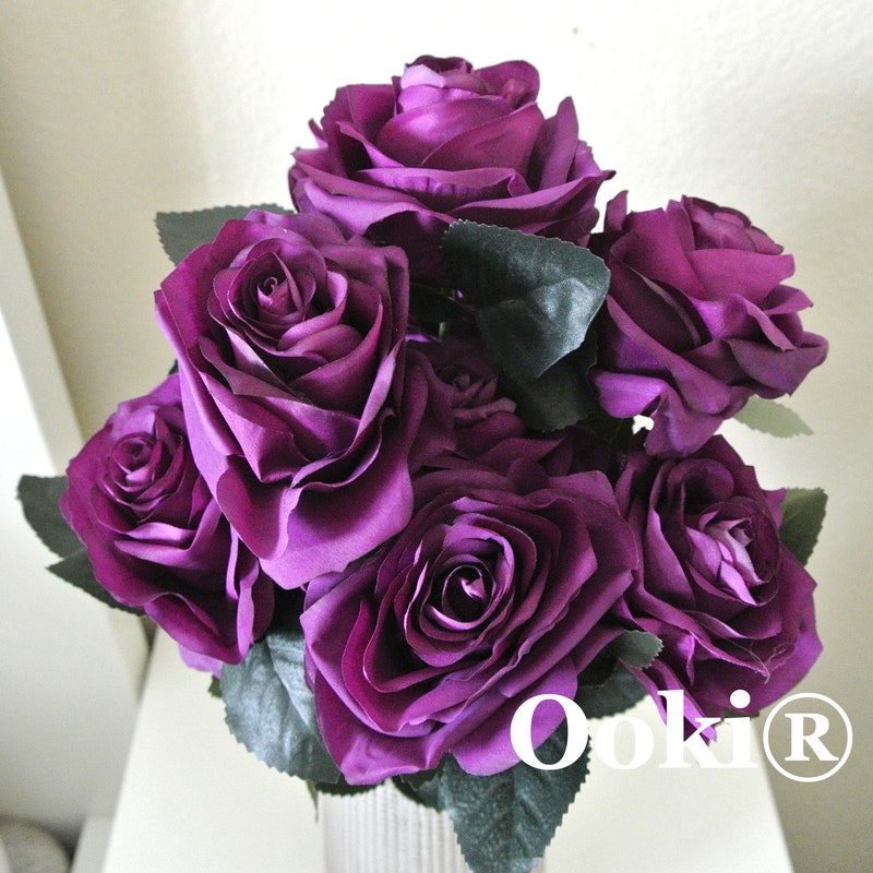 Purple Rose Bush - Etsy
