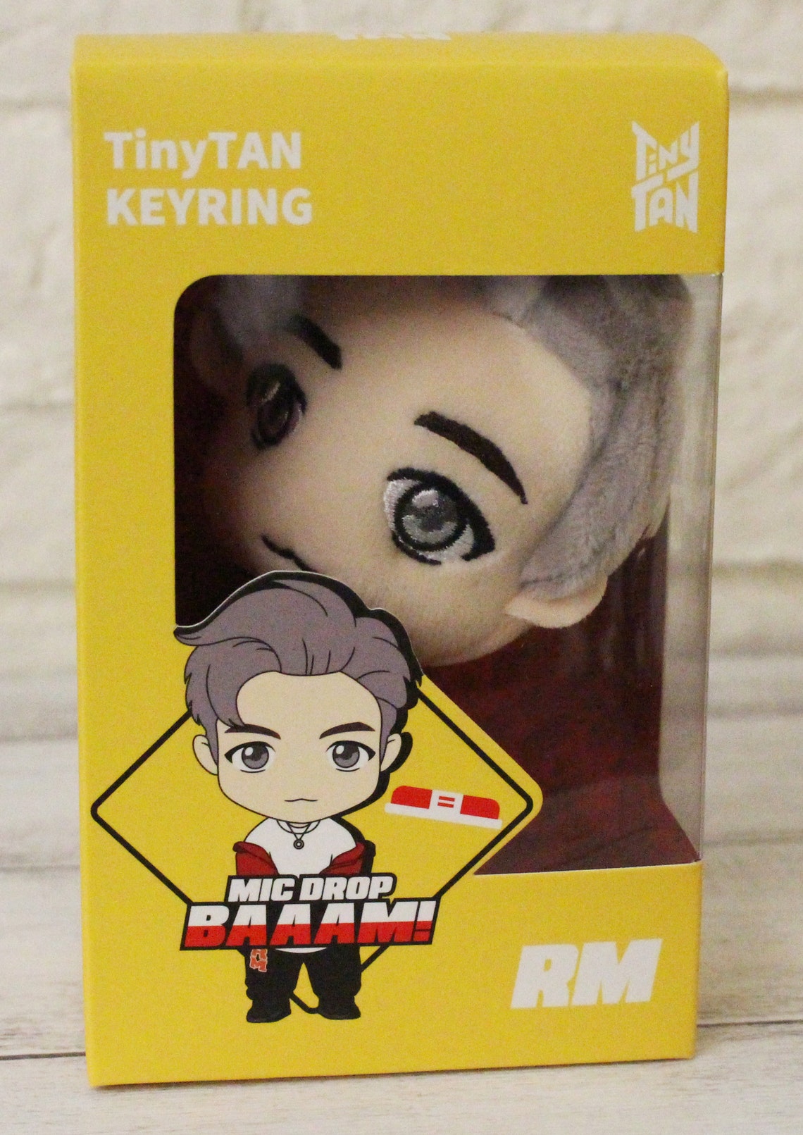 BTS Tinytan Plush Doll Keychain Key Ring Cute Suga J-hope | Etsy