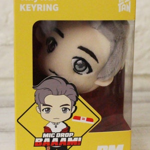 BTS Tinytan Plush Doll Keychain Key Ring Cute Suga J-hope - Etsy