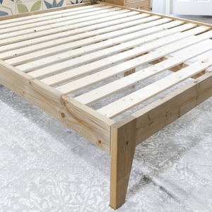Twin Platform Bed Frame Woodworking Plans - Etsy