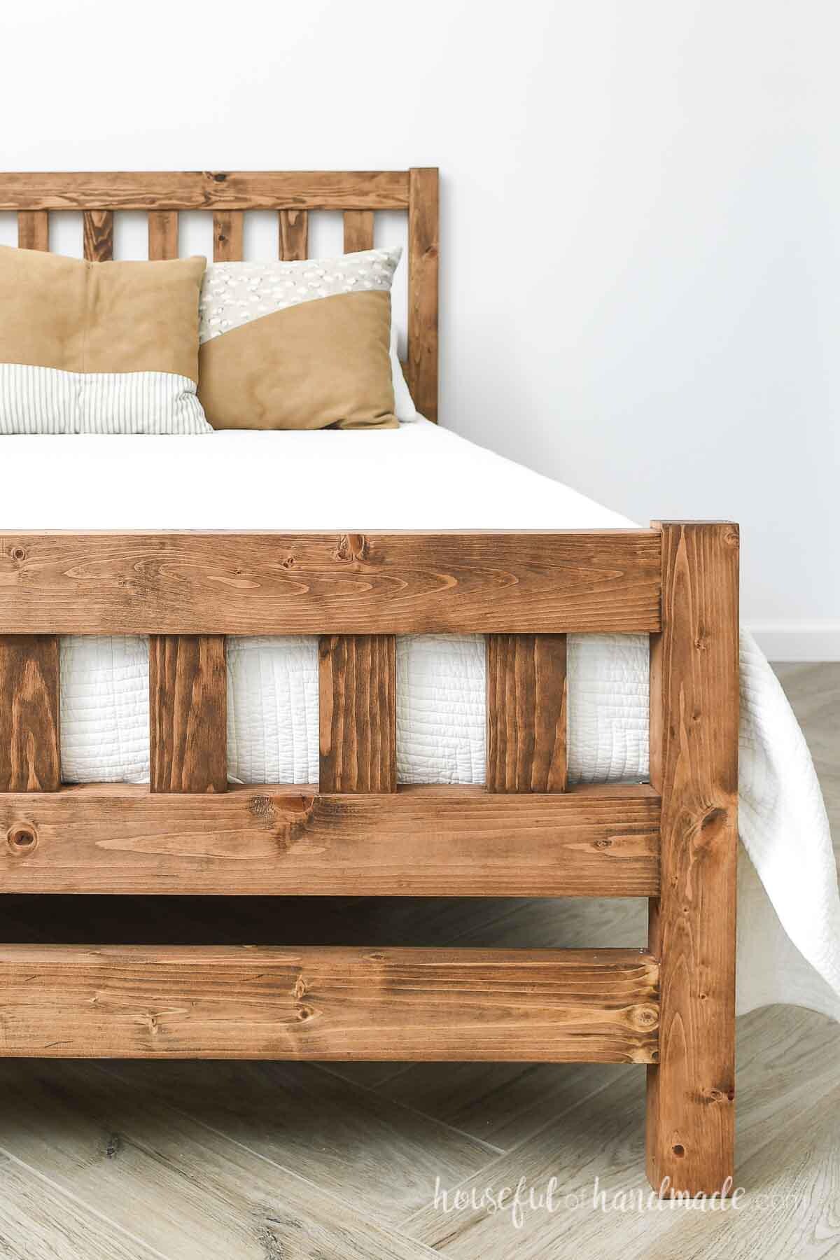 Twin Mission Style Bed Woodworking Plans - Wood Platform Bed PDF Plans ...