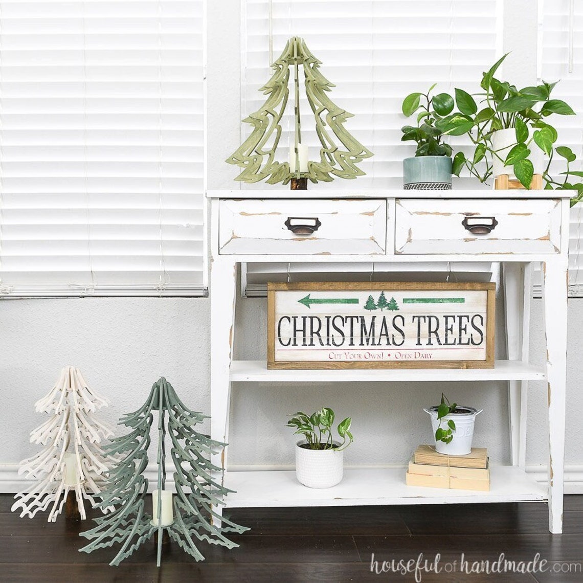 3D Wood Christmas Trees CNC Cut Files - Etsy