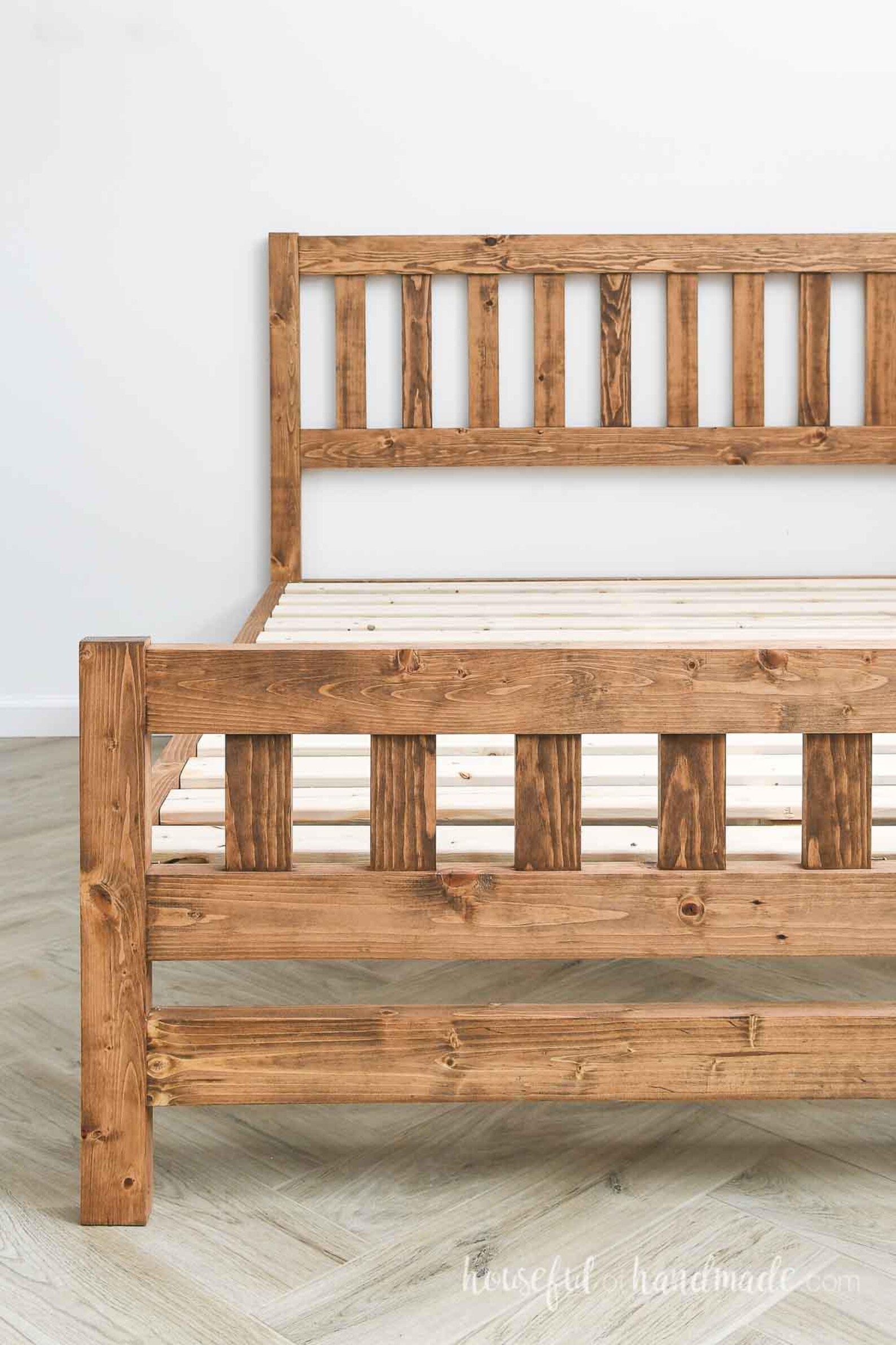 Twin Mission Style Bed Woodworking Plans - Wood Platform Bed PDF Plans ...