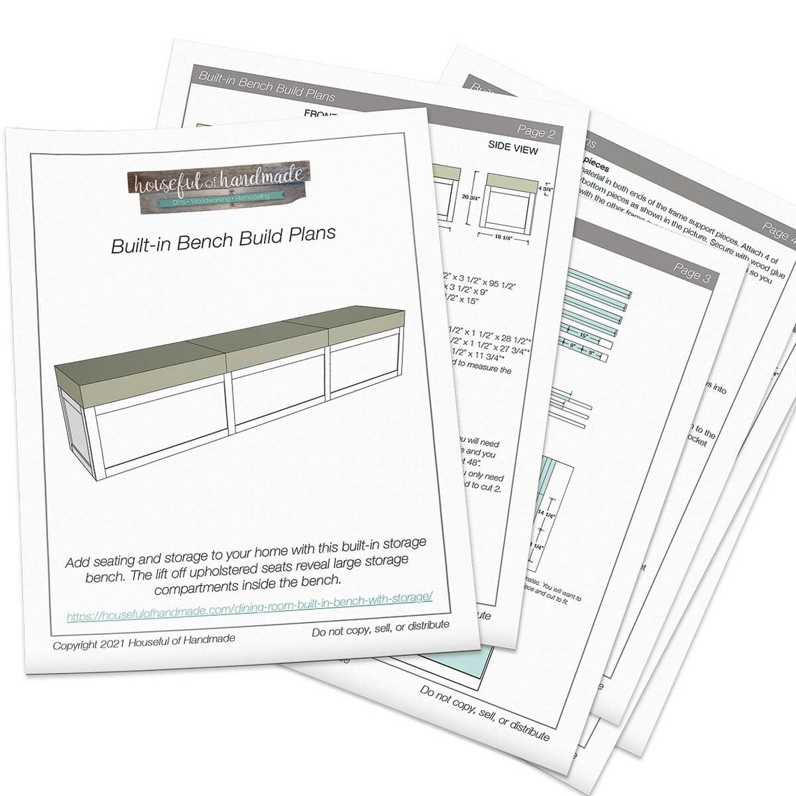 Built-in Storage Bench Woodworking Plans - Etsy