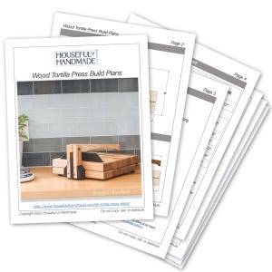 Wood Tortilla Press Woodworking Plans - PDF Plans for DIY Tortilla ...