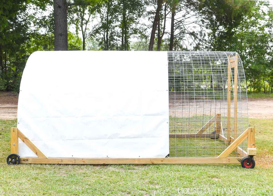 DIY Chicken Tractor Build Plans - Large Mobile Chicken Coop From Cattle ...