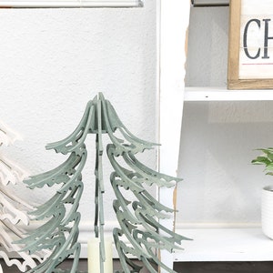 3D Wood Christmas Trees CNC Cut Files - Holiday Lantern Wood Craft - Etsy