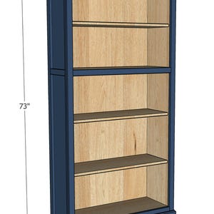 Tall Bookcase Woodworking Plans - Easy DIY Bookshelf PDF Plans - Etsy