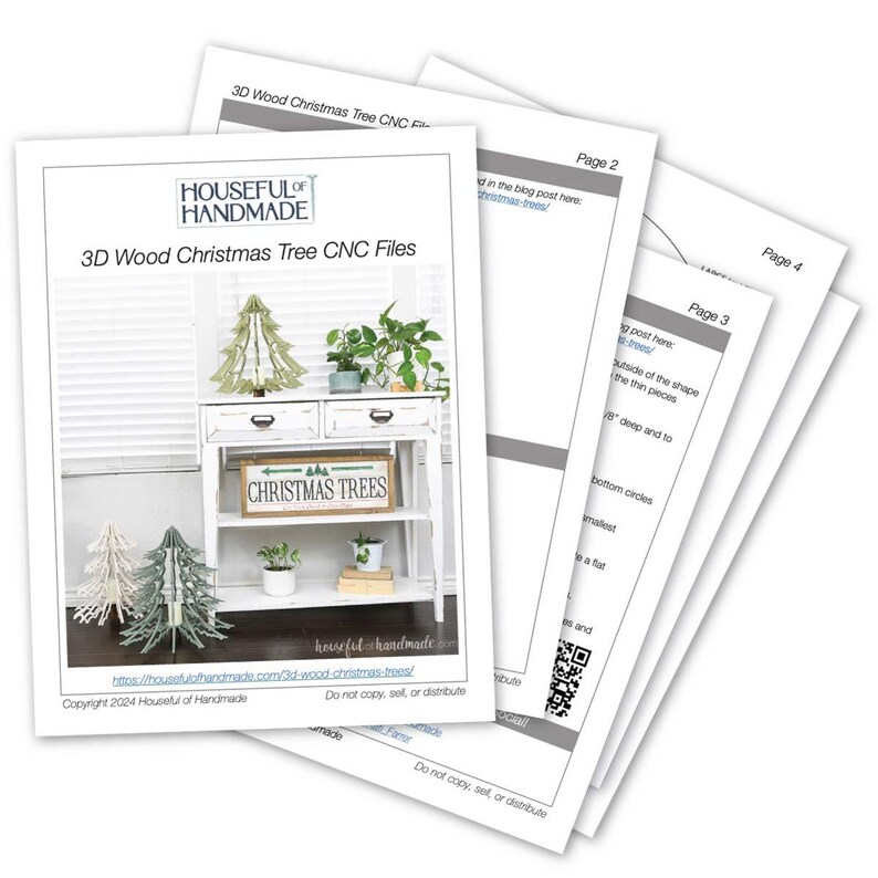 3D Wood Christmas Trees CNC Cut Files - Holiday Lantern Wood Craft - Etsy