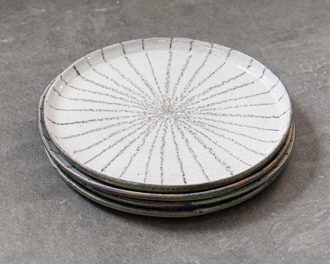 8" Hand Painted Appetizer Plates - Etsy
