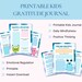 Printable Kids Gratitude Journal | Daily Mindfulness Prompts | Positive ...