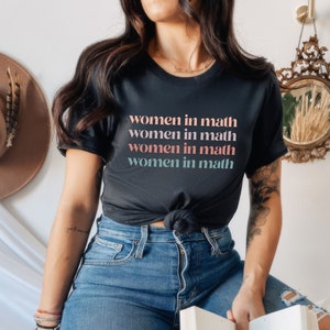 Women in Math Shirt | Math Teacher Shirt | | Math Gifts for Her | Math ...
