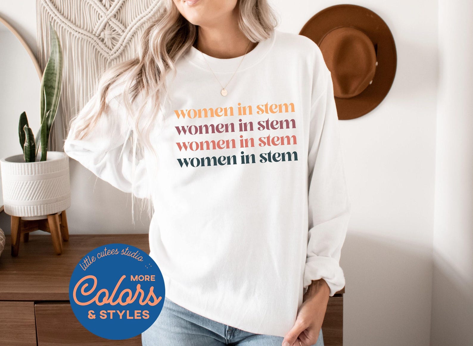 Women in Stem Sweatshirt | Stem Graduation Gift | Female Scientist ...