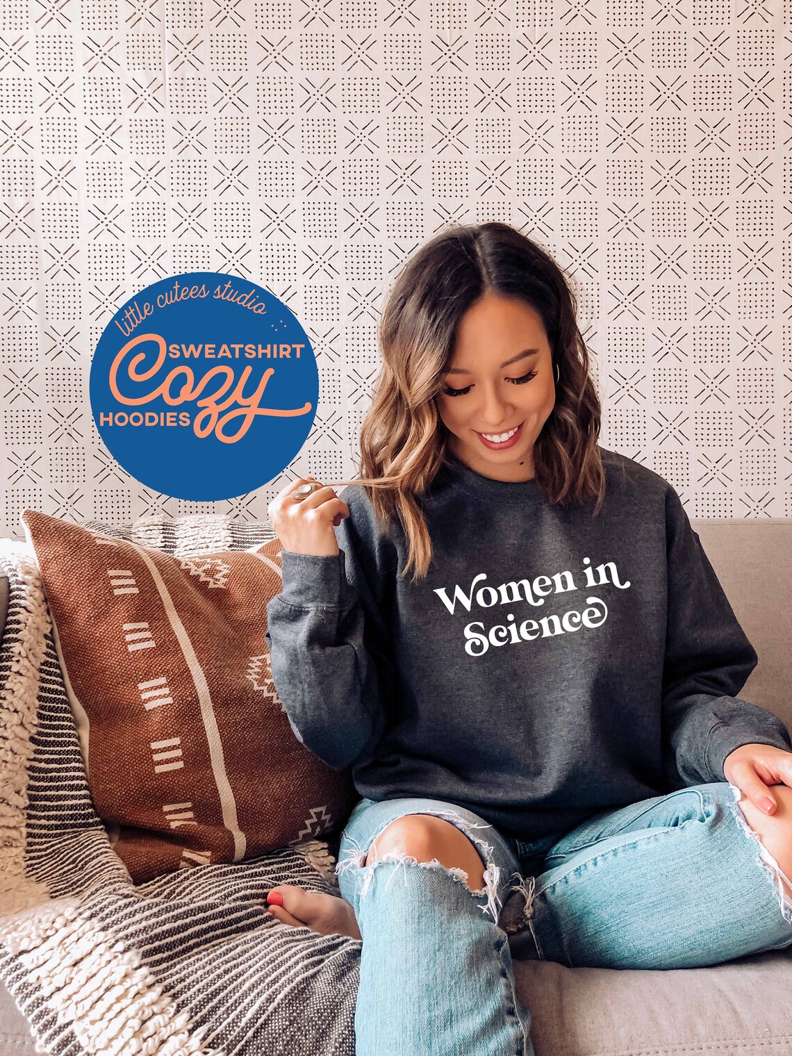 Women in Science Sweatshirt | Crewneck Sweatshirt | Phd Gift | Graphic ...