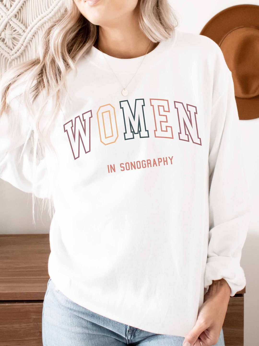 Retro Women in Sonography Sweatshirt | Ultrasound Tech Gifts ...
