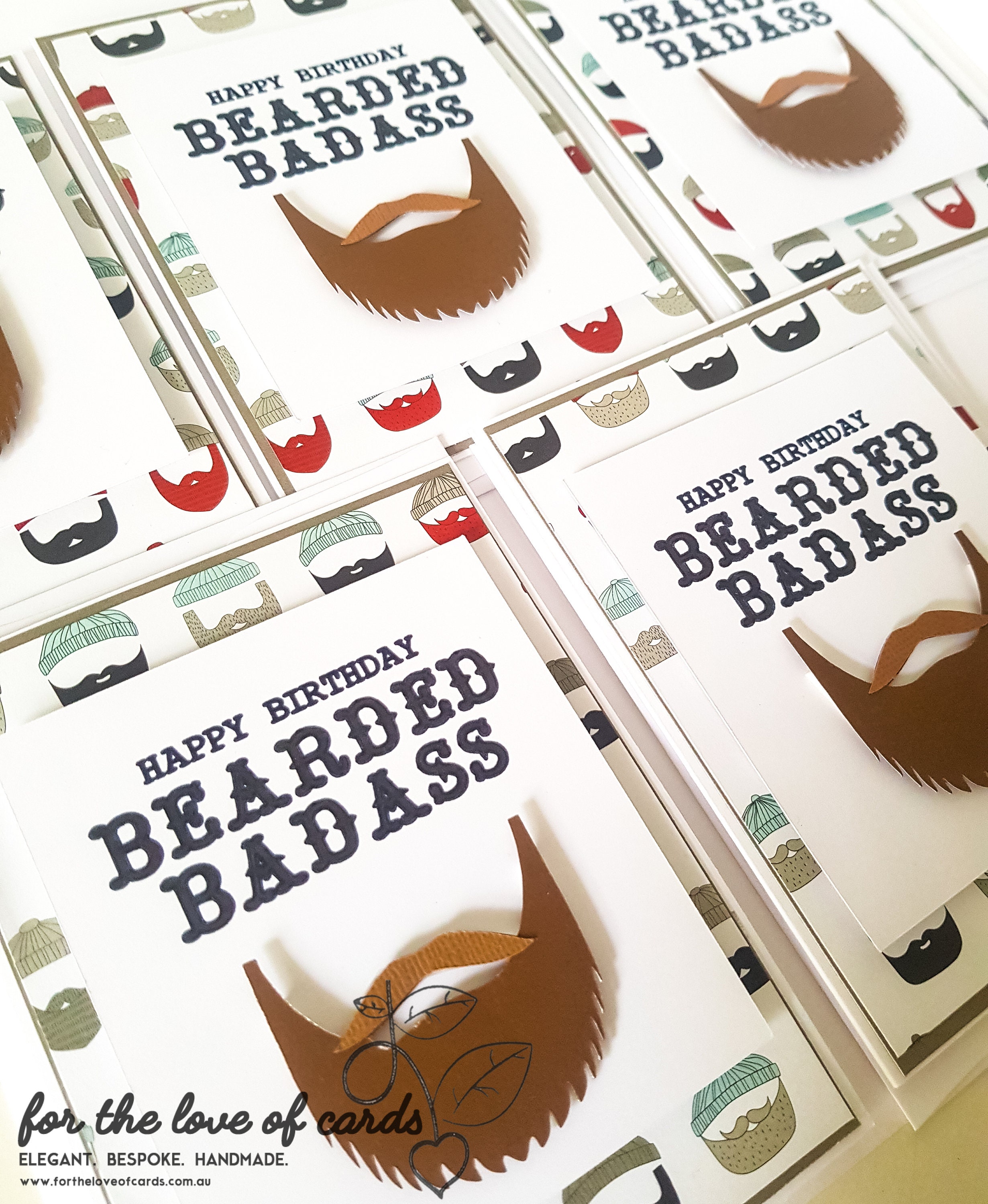 Bearded Badass Birthday Greeting Gift Card for the Hairy Man - Etsy