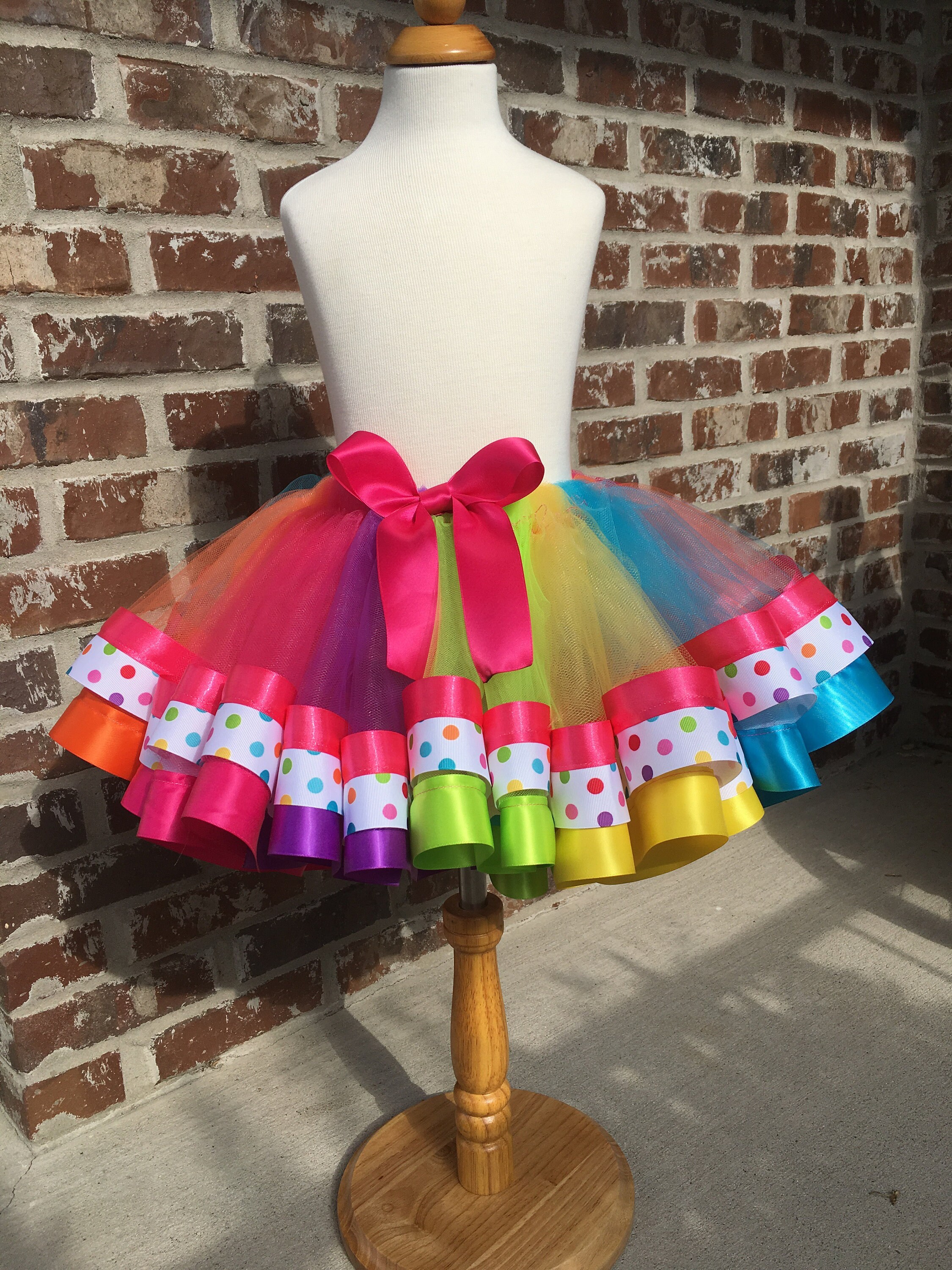 Rainbow Birthday Tutu - Etsy