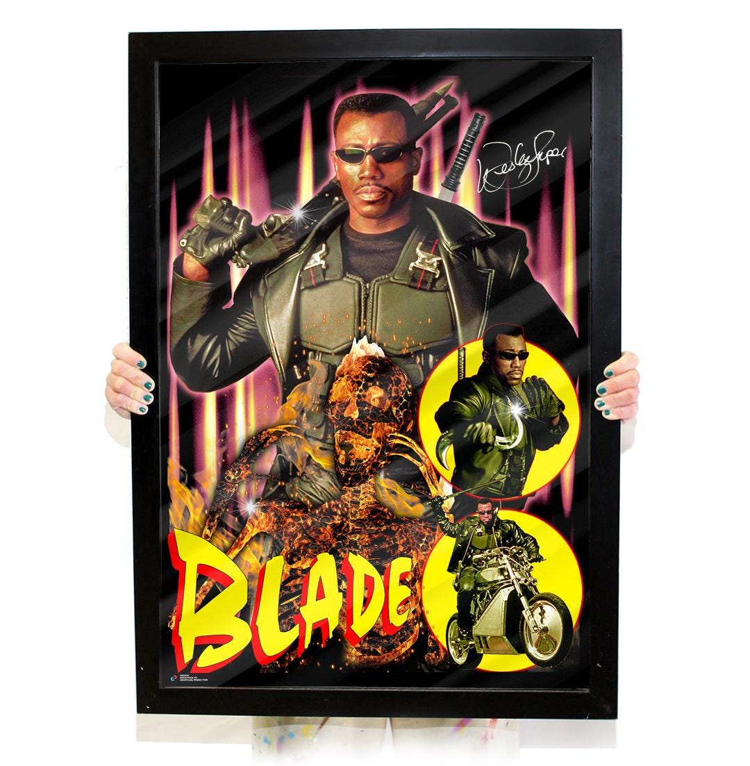 BLADE Wesley Snipes 24x36 B.S.C Wall Poster - Etsy