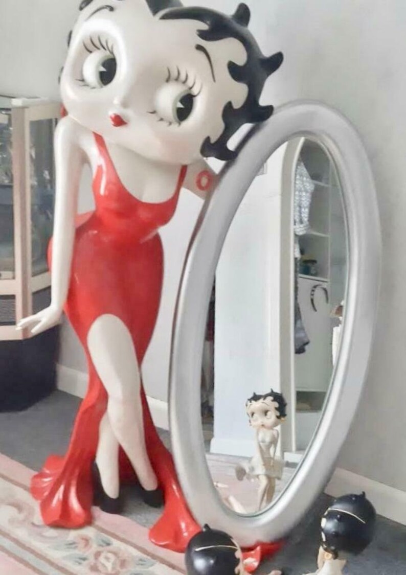 Betty Boop Figur Mit Spiegel Polystone 2000 Paramount Pictures Etsy