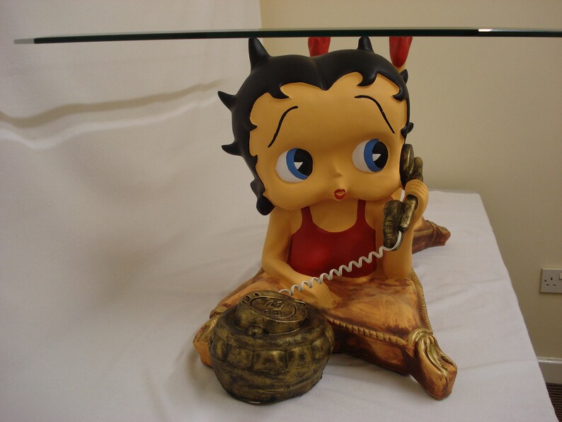 Betty Boop Table Life Size Big Fig Store Display Glass Statue Etsy