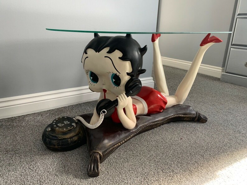 Betty Boop Table Life Size Big Fig Store Display Glass Statue Etsy
