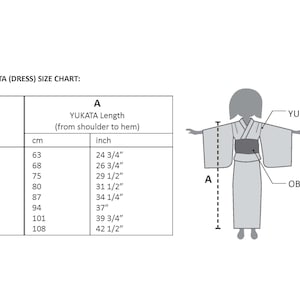 PDF Sewing Pattern: Yukata Kimono, Size 2T - 9 Pattern and Step by Step ...