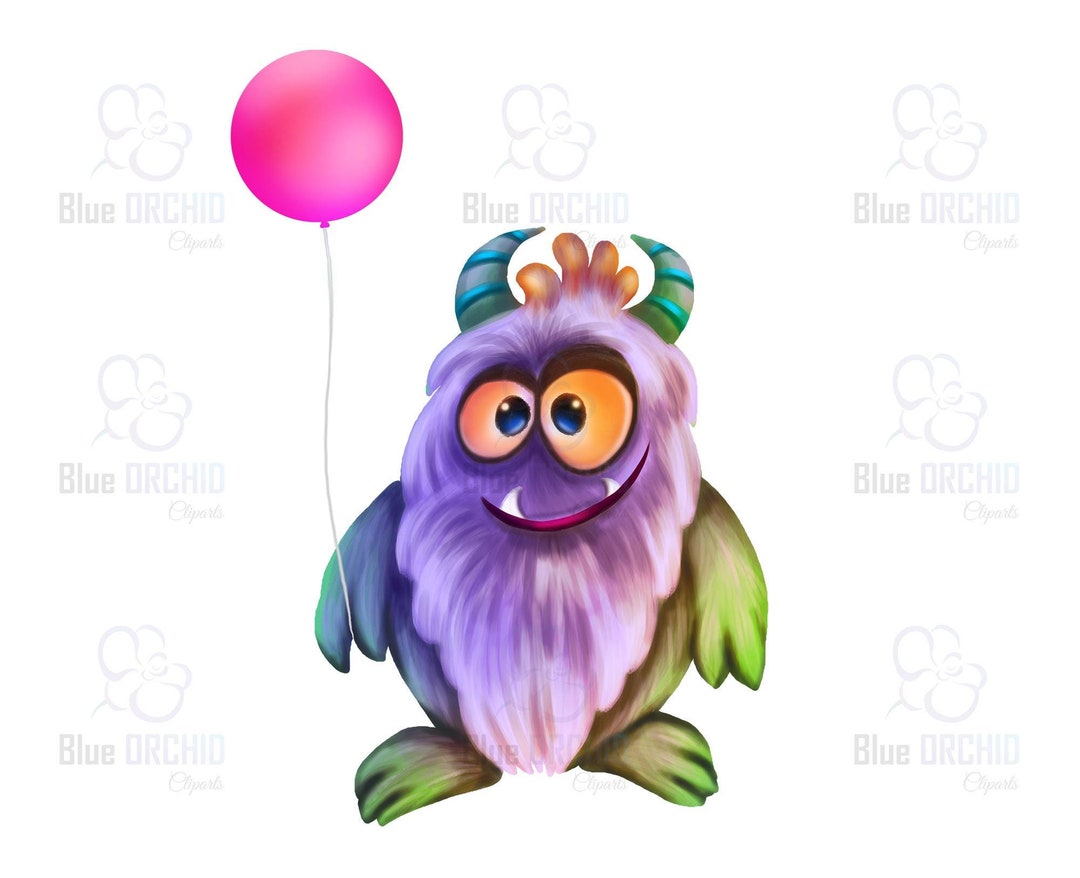 Monster Sublimation Design, Hand Drawn PNG Design, Digital File ...