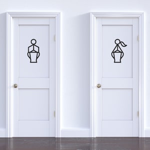 Restroom Decal Bathroom Sign Restroom Stickers Bathroom Decals Best ...