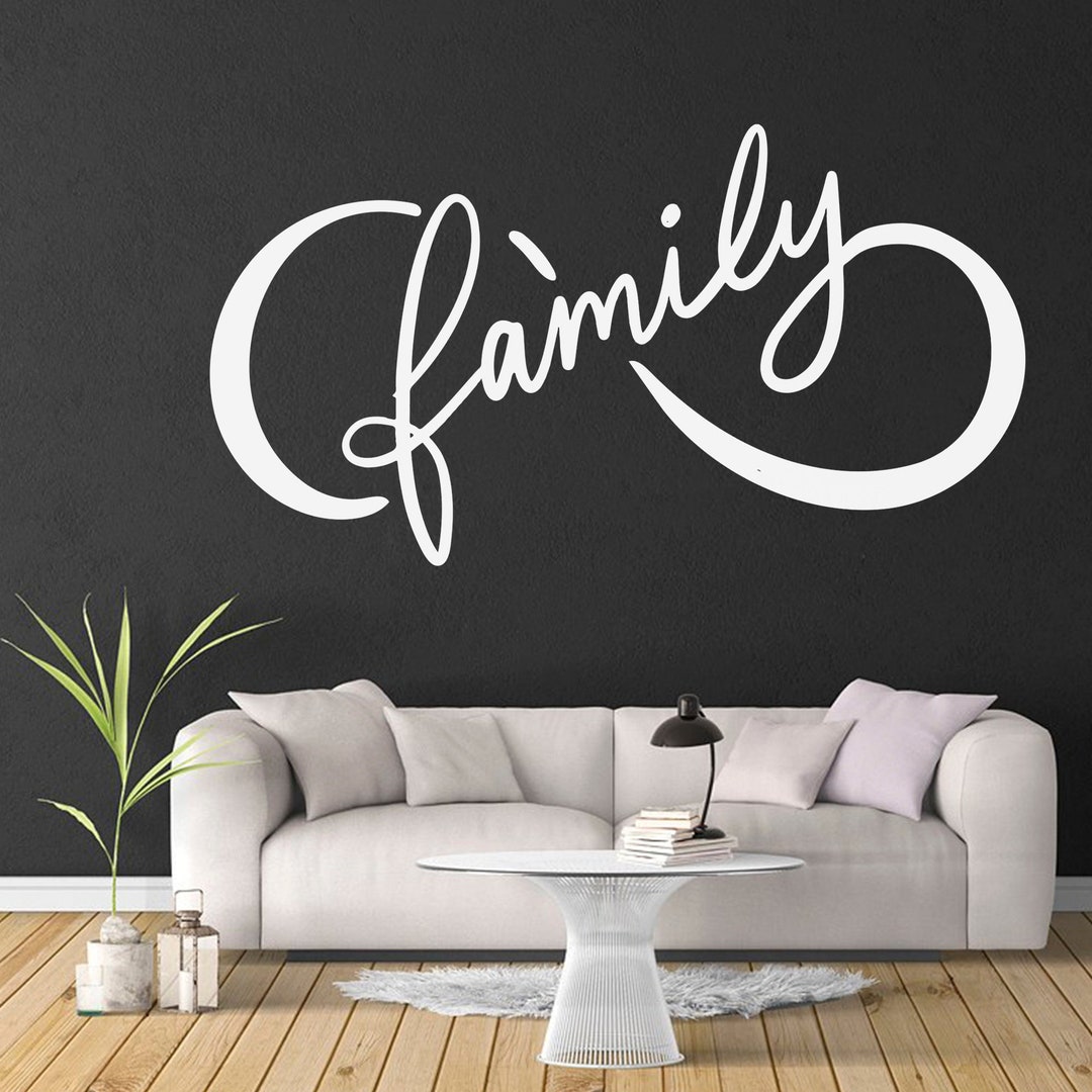 Family Wall Decal Infinity Family Decal Infinite Family Sticker Family ...