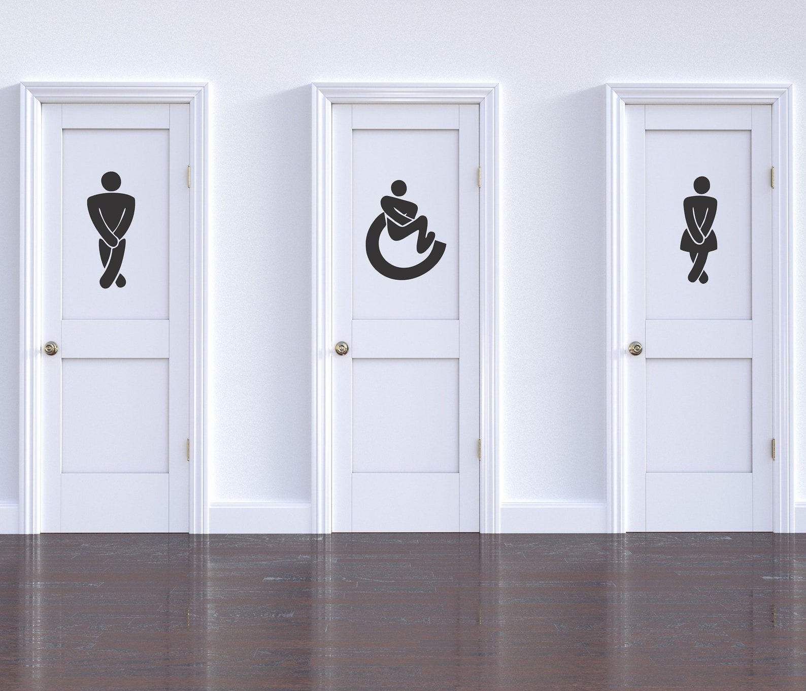 Restroom Decal Bathroom Sign Restroom Stickers Bathroom Decals - Etsy