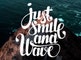 Just Smile and Wave Vinyl Decal Sticker Wave Decal Beach - Etsy