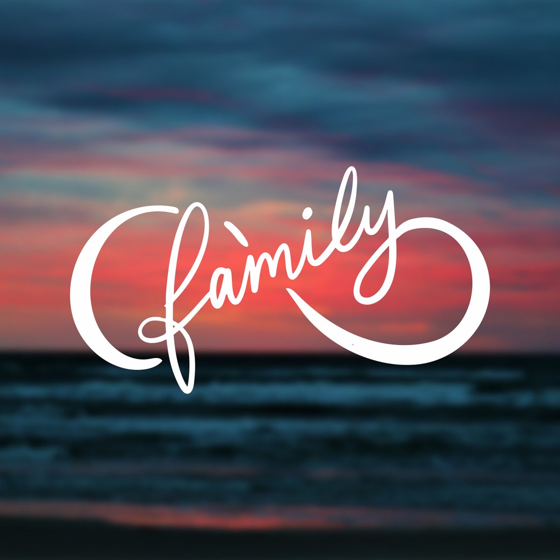 Family Sticker Family Decal Family Decor Laptop Decal Car | Etsy