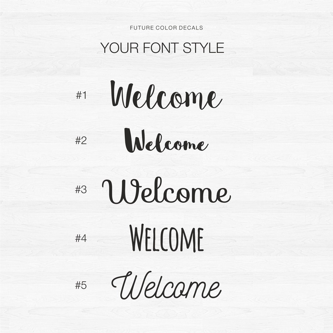 Welcome Decal Sticker Welcome Door Decal Door Decal Sticker | Etsy
