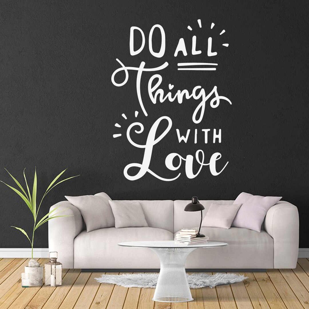 Love Quote Wall Decal: Inspirational Room Decor - Etsy