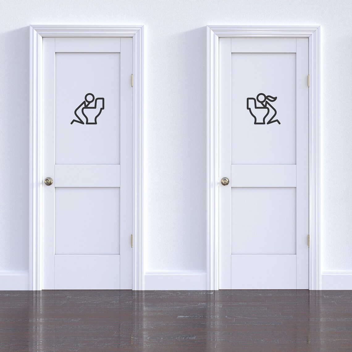 Restroom Decal Bathroom Sign Restroom Stickers Bathroom Decals - Etsy