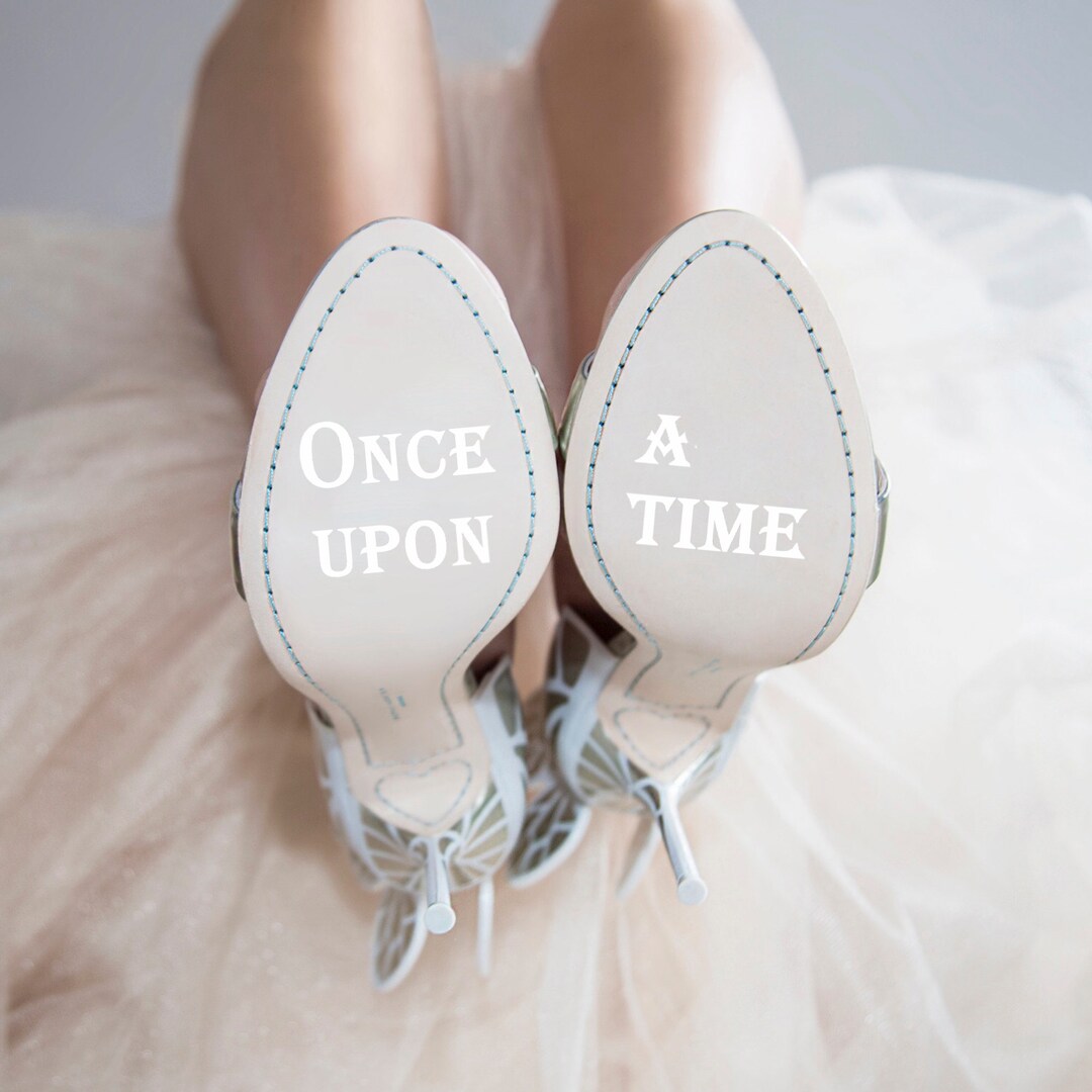Personalized Wedding Shoe Decal: "once Upon A Time" Fairytale Vinyl - Etsy