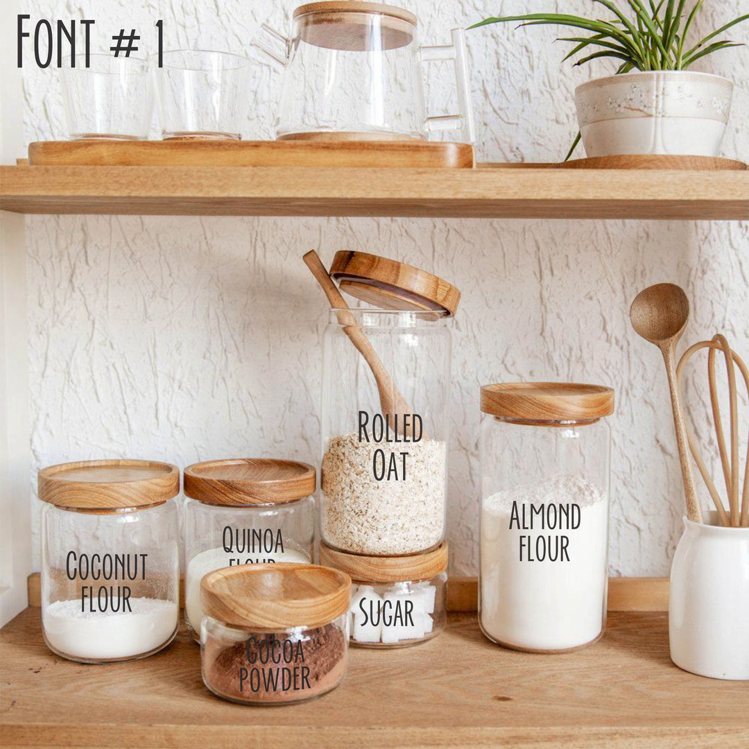 Canister Decals Organisation Labels Spice Labels Jar Stickers Custom ...