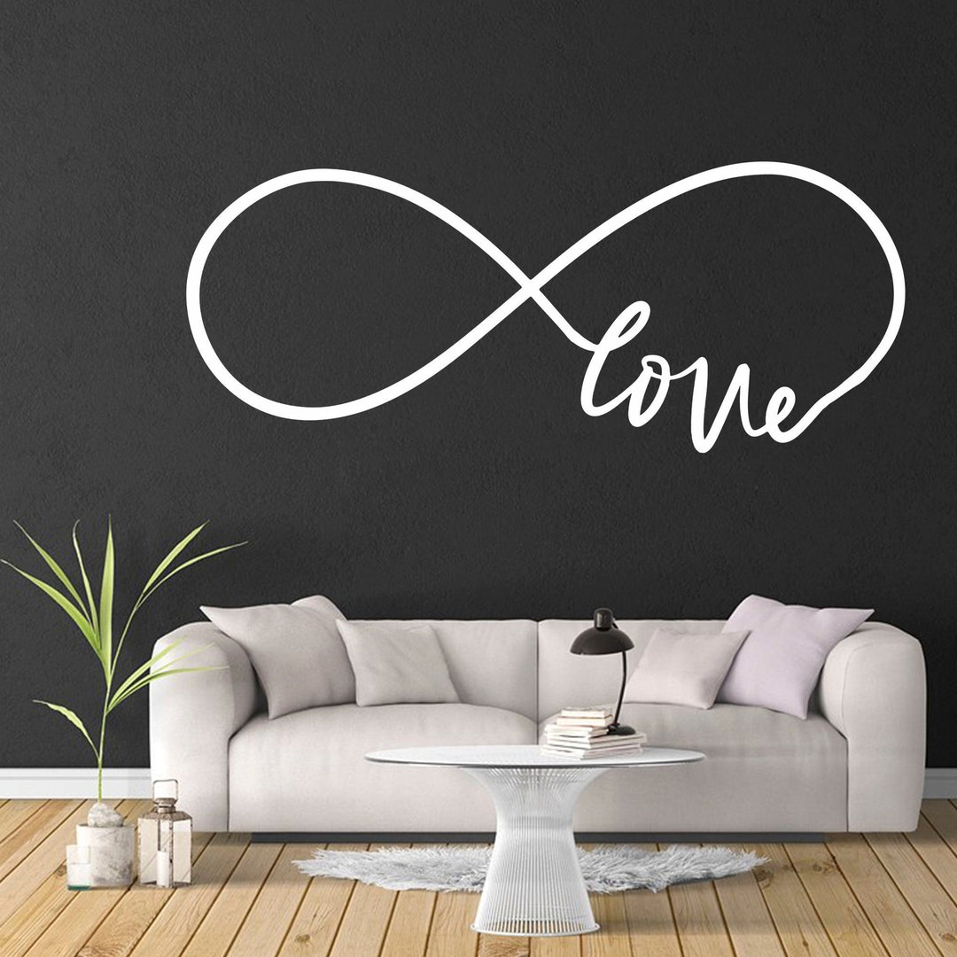 Infinity Love Wall Decal Love Sticker Infinite Love Sticker Infinitude ...