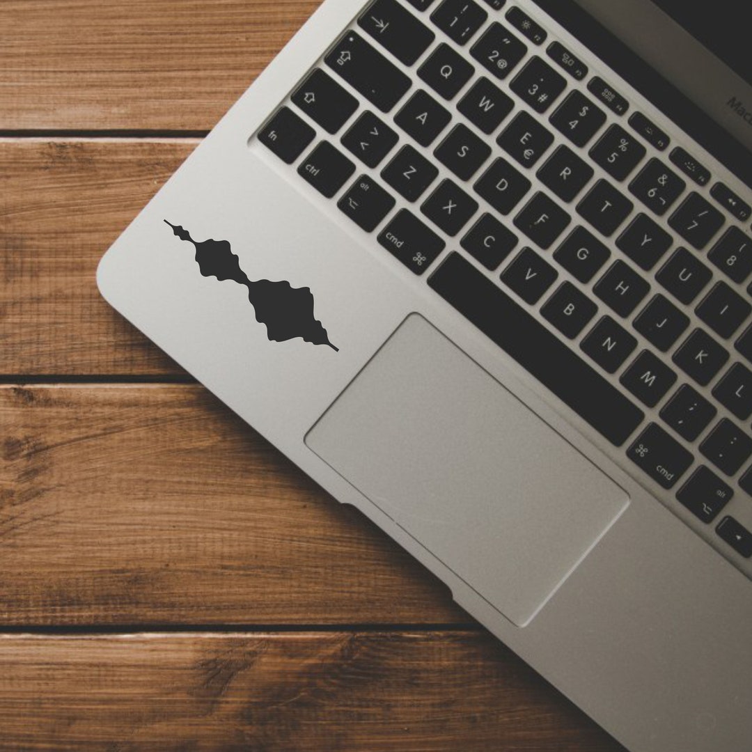 Vinyl Decal Sticker Sound Wave Decal Laptop Sticker Laptop Decals ...