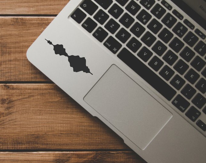 Sound Wave Sticker Laptop Stickers Macbook Vinyl Decal Sticker - Etsy