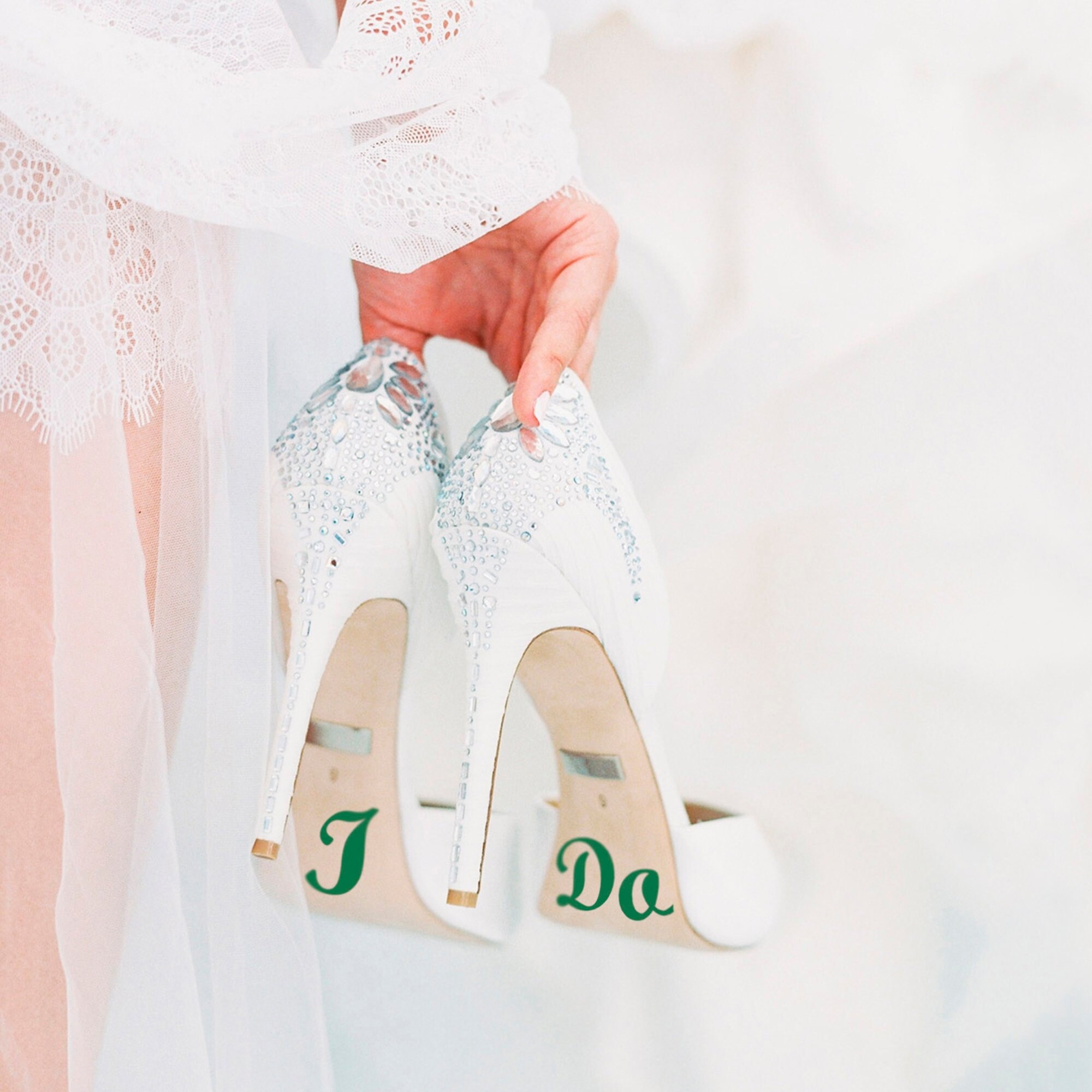 Bridal Shoe Decal Bridal Shoe Stickers I Do Shoes I Do Shoe | Etsy