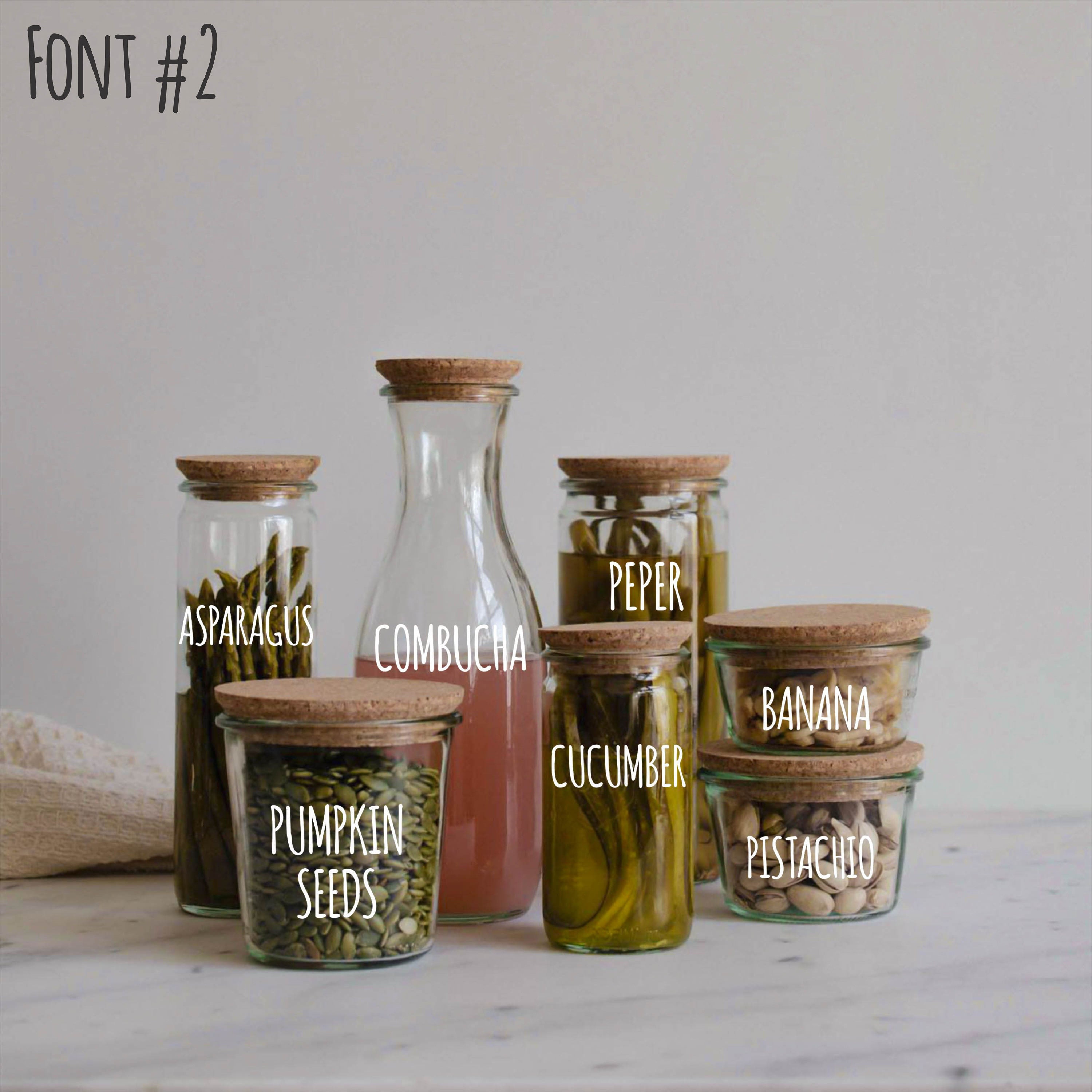 Canister Decals Organisation Labels Spice Labels Jar Stickers - Etsy