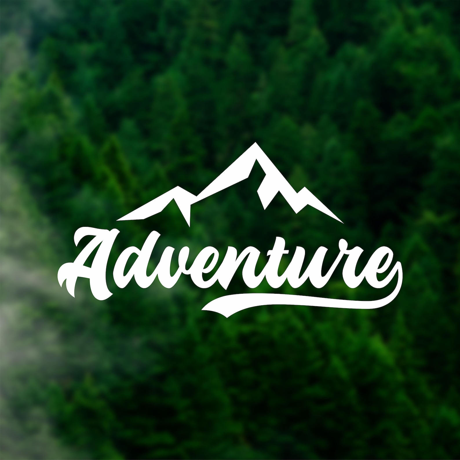 Adventure decal Mountain decal Hiking decal Wanderlust decal | Etsy