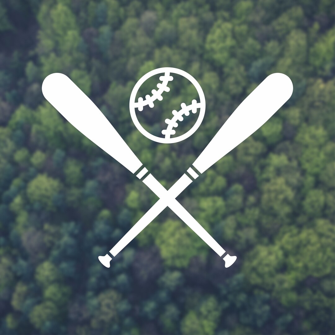 Baseball Decal Car Decal Bat and Ball Decal Baseball Sticker Sports ...