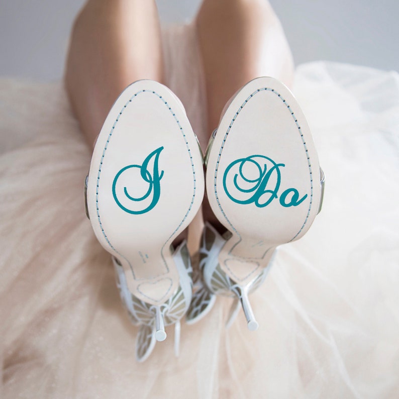 Bridal Shoe Decal Bridal Shoe Stickers I Do Shoes I Do Shoe | Etsy